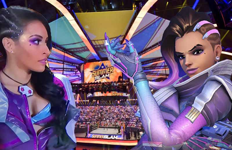 Zelina Vega Unveils Overwatch Sombra Cosplay At WWE SummerSlam
