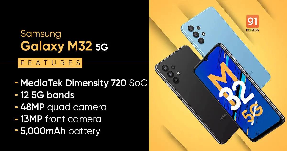 Samsung Galaxy M32 5G Price, Key Specifications and Other Details